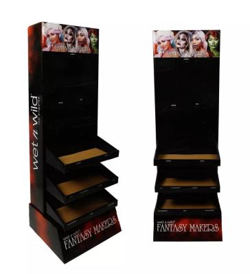 China Multifunctional Corrugated Display Rack Standee For Advertising Supermarket Promotion Paper Material Shelf Display Stand for sale