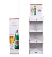 China Hot Sale Paper Display Cabinet Cosmetics Makeup Display Stand Corrugated Paper Cardboard For Juice for sale