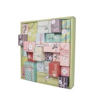 China Handmade Recycled Blank Fillable Advent Calendar Boxes Multipurpose for sale