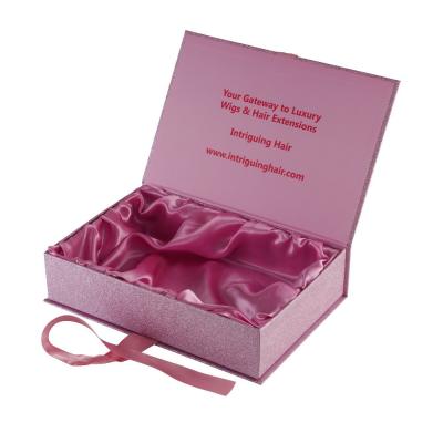 China Recycled Foldable Magnetic Closure Gift Box With Ribbon Multipurpose for sale