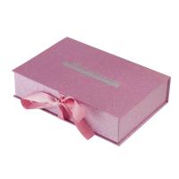 China Recycled Foldable Magnetic Closure Gift Box With Ribbon Multipurpose for sale