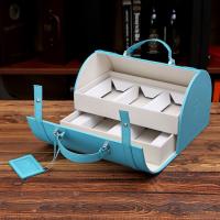 China Magnetic Jewelry Eco Friendly Gift Box Packaging Pu Leather Dustproof for sale