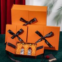 China Foldable Luxury Perfume Box Packaging , Paperboard Magnet Folding Paper Gift Box for sale