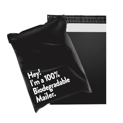 China Antiwear Recyclable Poly Mailer Plastic Shipping Bags Ultralight Cornstarch Material for sale