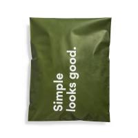 China Antiwear Recyclable Poly Mailer Plastic Shipping Bags Ultralight Cornstarch Material for sale