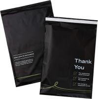 China Tearproof Ultralight Black Poly Mailer Bags , EN13432 Large Shipping Bags For Clothes for sale
