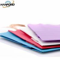 China 21x11x27cm Favor Kraft Paper Gift Bags With Handles Ultralight for sale