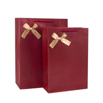China Thickened Wine Bottle Paper Bags for sale