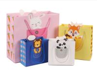 China Children Cartoon Candy Kraft Paper Gift Bags Moistureproof Reusable for sale