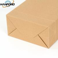 China Antiwear Moistureproof Kraft Paper Gift Bags With Handles Multipurpose for sale