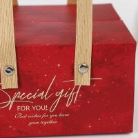 China Recyclable Antiwear Paper Birthday Cake Packaging Box With Handles Multipurpose for sale
