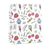 China Ultraportable Kraft Paper Christmas Bags for sale