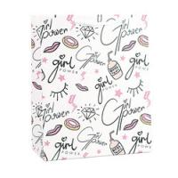 China Ultraportable Kraft Paper Christmas Bags for sale
