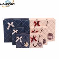 China Recycled Wedding Kraft Paper Gift Bags With Handles Printable for sale