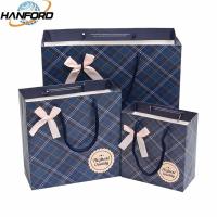 China Recycled Wedding Kraft Paper Gift Bags With Handles Printable for sale