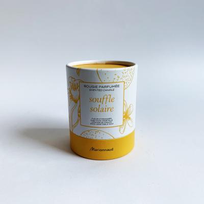 China Ultraportable Gold Foil Cylinder Paper Tube Packaging Containers Lightweight for sale