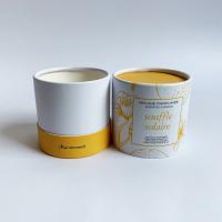 China Ultraportable Gold Foil Cylinder Paper Tube Packaging Containers Lightweight for sale