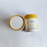 China Ultraportable Gold Foil Cylinder Paper Tube Packaging Containers Lightweight for sale