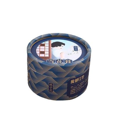 China Handmade Cylinder Paper Tea Canister Packaging Reusable Moistureproof for sale