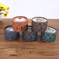 China Handmade Cylinder Paper Tea Canister Packaging Reusable Moistureproof for sale