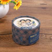China Handmade Cylinder Paper Tea Canister Packaging Reusable Moistureproof for sale