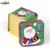 China Rustproof Cookie Small Christmas Tins With Lids Thickened Lightweight for sale
