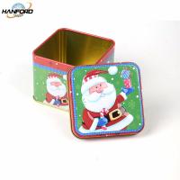 China Rustproof Cookie Small Christmas Tins With Lids Thickened Lightweight for sale