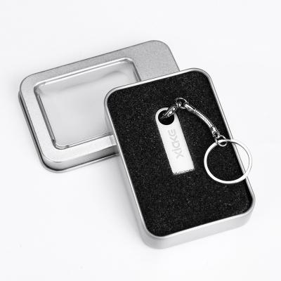 China USB Packaging Printed Tin Boxes With Clear Lid Multifunctional Ultralight for sale