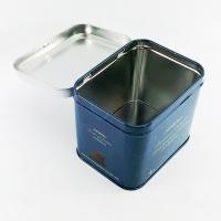 China Rustproof Rectangular Printed Tin Boxes With Hinged Lid Antiwear for sale