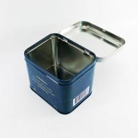 China Rustproof Rectangular Printed Tin Boxes With Hinged Lid Antiwear for sale