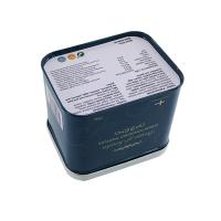 China Rustproof Rectangular Printed Tin Boxes With Hinged Lid Antiwear for sale