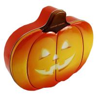 China Pumpkin Shaped Halloween Tin Box Multipurpose Antirust For Chocolate for sale