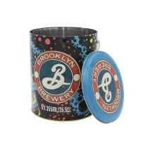 China Ultraportable Stable Tin Beer Bucket , Recyclable Popcorn Tin Bucket for sale