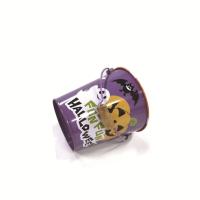 China EVA Halloween Printed Tin Boxes Bucket Recyclable With Handle for sale