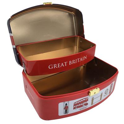 China Antirust Dustproof Empty Decorative Cookie Tins , FSC Decorative Tin Cans With Lids for sale