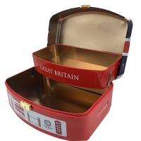 China Antirust Dustproof Empty Decorative Cookie Tins , FSC Decorative Tin Cans With Lids for sale