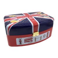 China Antirust Dustproof Empty Decorative Cookie Tins , FSC Decorative Tin Cans With Lids for sale