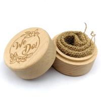 China Cylindrical Rainproof Wooden Box Packaging Ultraportable Recycled for sale