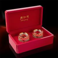 China MDF wooden box for tea canister rectangle wooden tea box Storage Gift Red Packaging Wooden Box with velvet insert for sale