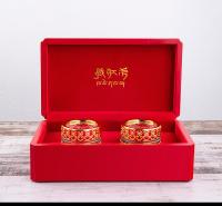 China MDF wooden box for tea canister rectangle wooden tea box Storage Gift Red Packaging Wooden Box with velvet insert for sale