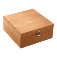 China Ultraportable Small Wooden Box Packaging With Lock Dustproof Reusable for sale