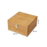 China Ultraportable Small Wooden Box Packaging With Lock Dustproof Reusable for sale