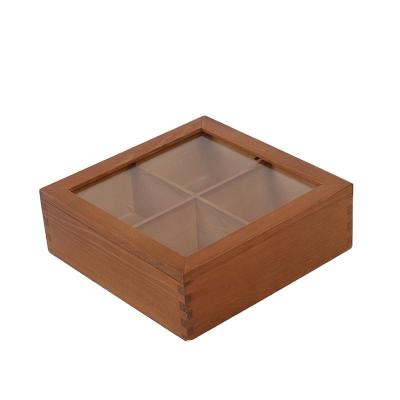 China Multifunctional Wooden Storage Box With Dividers Ultraportable Dustproof for sale