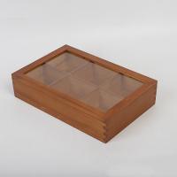 China Multifunctional Wooden Storage Box With Dividers Ultraportable Dustproof for sale