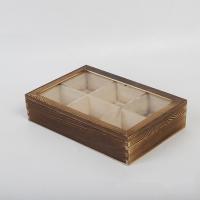 China Multifunctional Wooden Storage Box With Dividers Ultraportable Dustproof for sale