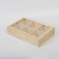 China Multifunctional Wooden Storage Box With Dividers Ultraportable Dustproof for sale