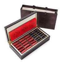 China Dustproof Thickened Wood Tea Box Organizer Multifunctional Durable for sale