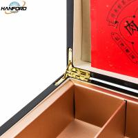 China Dustproof Thickened Wood Tea Box Organizer Multifunctional Durable for sale