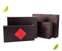 China Dustproof Thickened Wood Tea Box Organizer Multifunctional Durable for sale