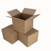 China Portable Plain Brown Corrugated Gift Box Lightweight For Shipping for sale